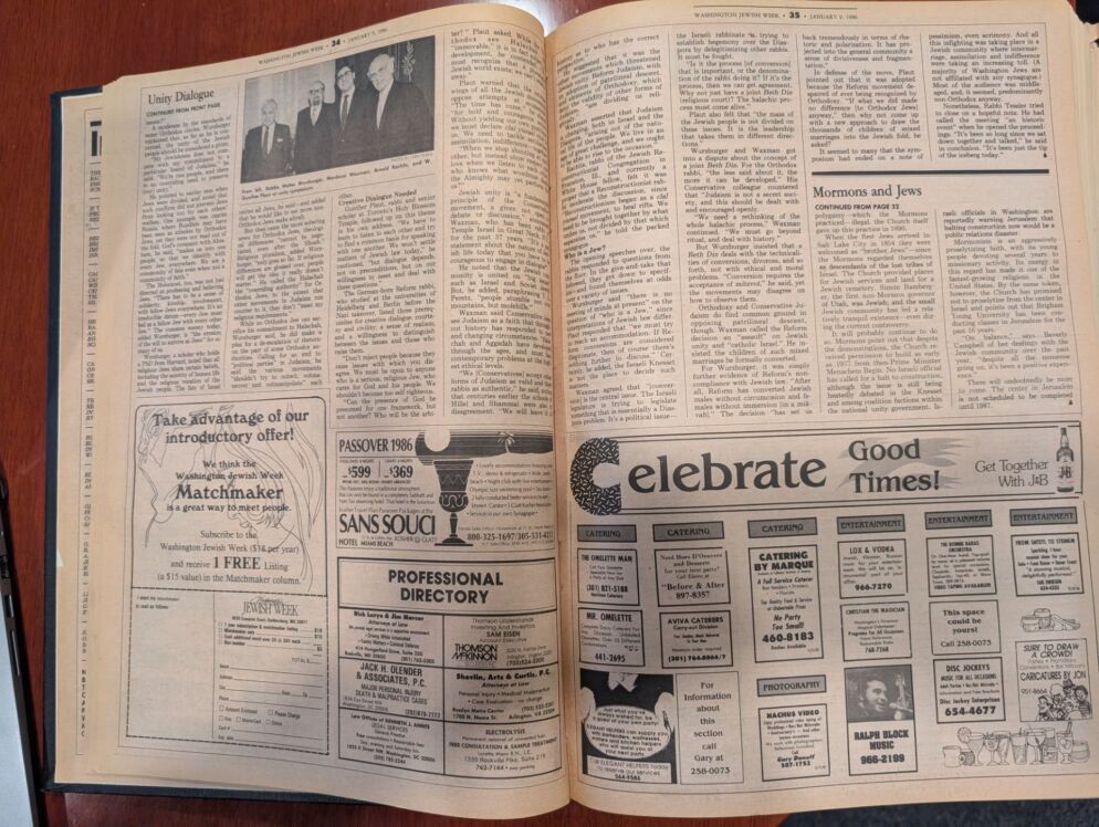 Remember When: ‘Will Conflict Permanently Divide the Jews ...